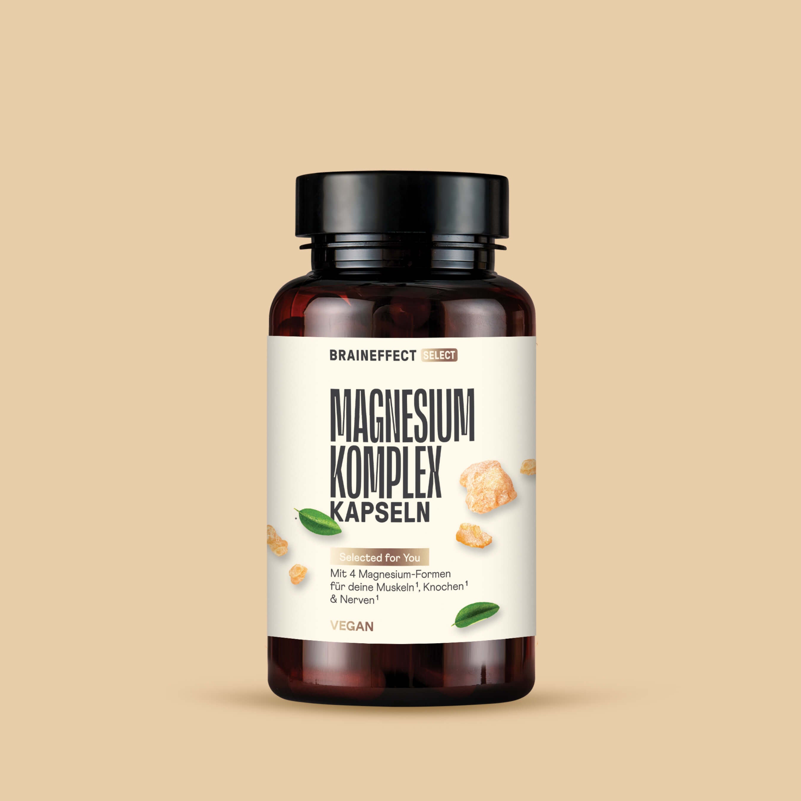 Magnesium Komplex Kapseln | 4 Magnesiumformen | BRAINEFFECT