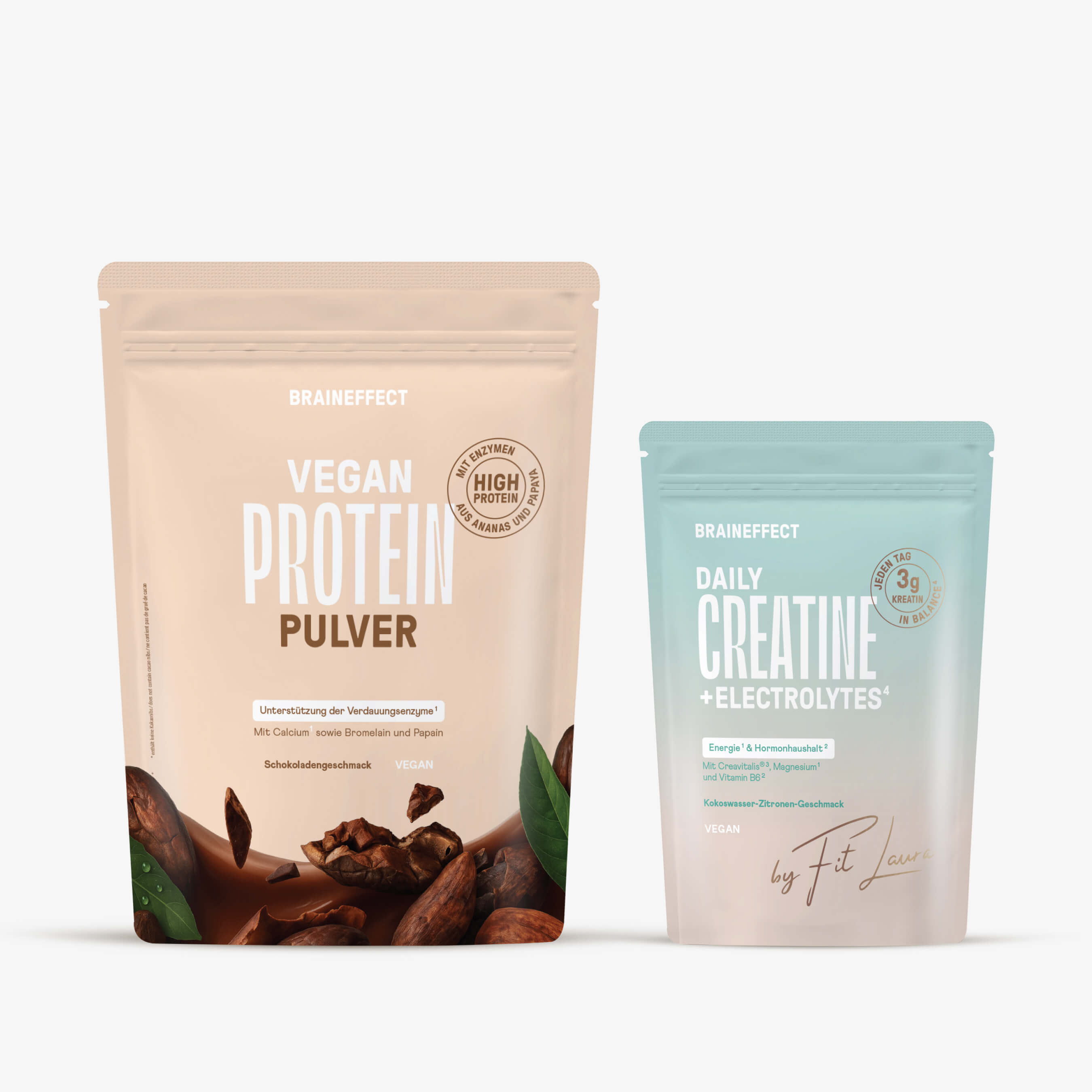 Creatine & Vegan Protein Duo | BRAINE EFFECT – BRAINEFFECT